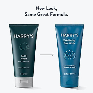 Harry's Face Wash - Face Cleanser for Men, 5.1 Fl Oz (Pack of 3) Package may vary