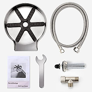 Glass Rinser for Kitchen Sinks,Metal Bottle Washer,Kitchen Sink Accessories,Kitchen Sink Cup Rinser,Brushed Stainless