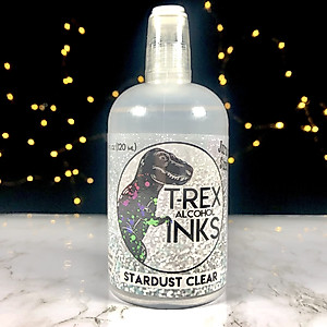 Stardust Clear Shimmer Blender for Alcohol Ink Art - Blends, Thins & Mixes - Includes Applicator Tip - Huge 4oz Bottle