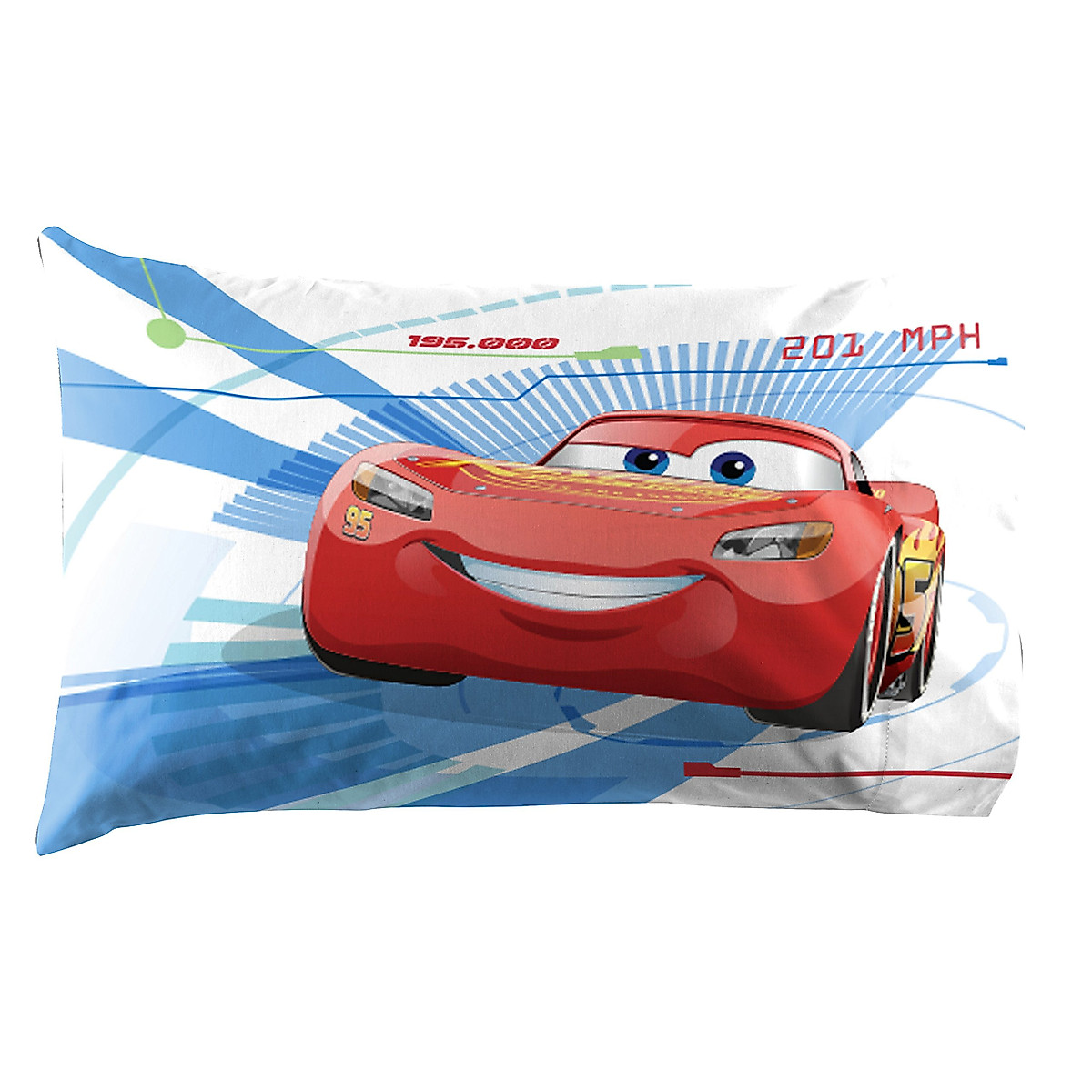 Jay Franco High Tech Twin 3 Piece Sheet Set, Cars Red