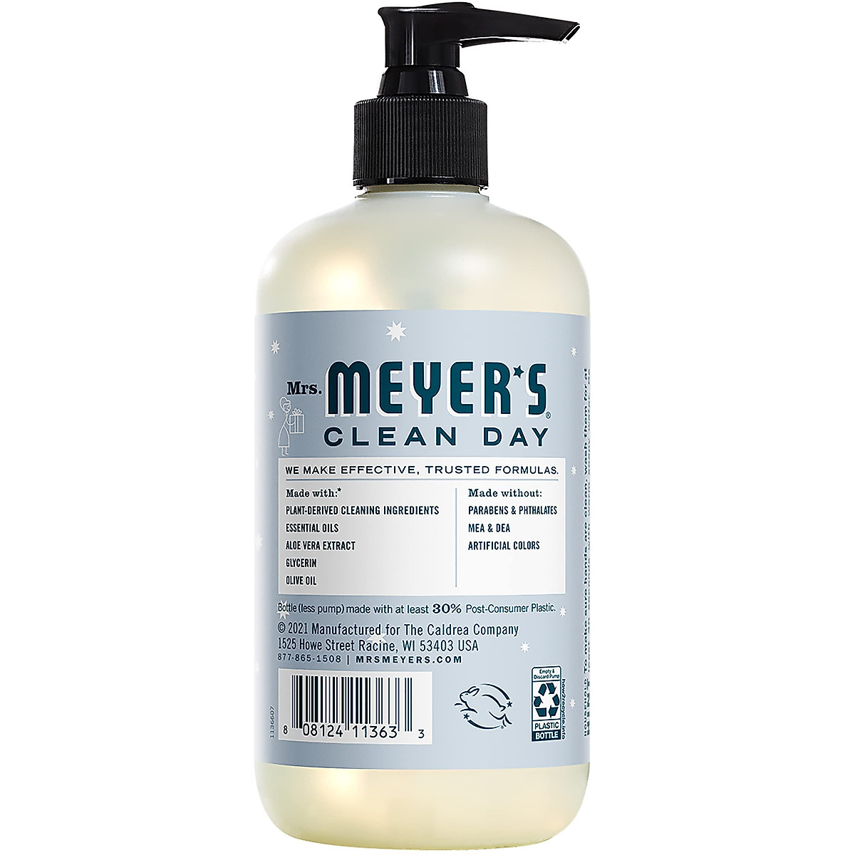 MRS. MEYER'S CLEAN DAY Liquid Hand Soap, Snow Drop (12.5 Fl Oz (Pack of 2))
