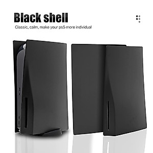 Playstation 5 Accessory Kits, PS5 Black Plates Disc Edition and PS5 LED Strip with 8 Colors and Remote Control