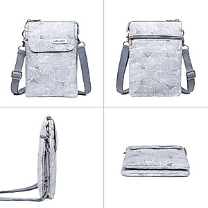 Canvas Small Crossbody Bags Cell Phone Purse Wallet Shoulder Bag for Women Teen Girls