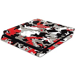 MightySkins Skin Compatible with Sony PS4 Slim Console - Red Camo | Protective, Durable, and Unique Vinyl Decal wrap Cover | Easy to Apply, Remove, and Change Styles | Made in The USA