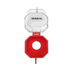 SCRTB Emergency Stop Push Button Switch 1 Pcs Emergency Stop Protection Cover,Emergency Stop Push Button,Add Protection Cover,Stop Switch Box with Key Lock Red