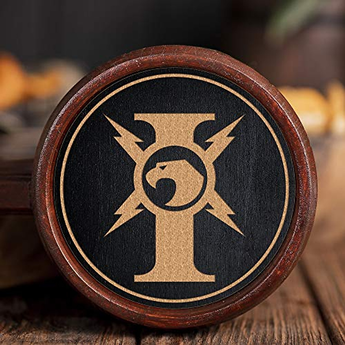 Adeptus Custodes Beer Stein, Personalized 40k Wooden Beer Mug, Custom Beer Stein, Gamer Gift, Gamer Tankard, Gift for Men, Gift for Him