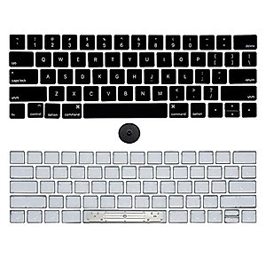 NUOLAISUN Keyboard Keycaps Keys Cap US Set Replacement for MacBook Pro A1706 A1707 2016 2017 Year 13" 15" Full Keycap with Removal Tool