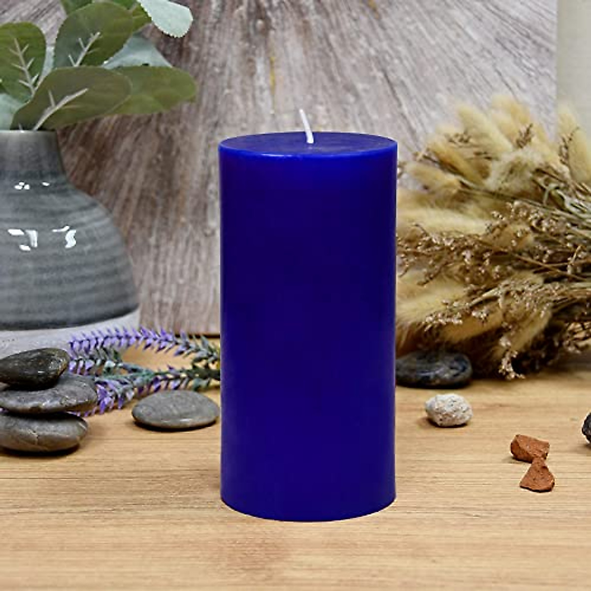 Zest Candle CPZ-088 Candle, Blue Size: 3" Diameter x 6" H