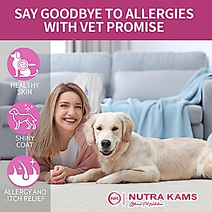 Nutra Kams Skin and Coat with Joint Support for Dogs, Chicken Flavor, 120 Chews, 10.58 oz,