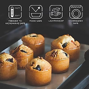 Borosil Small Glass Bowl for Dessert, 3.5 Oz, Set of 6, Mini Ramekins for Baking, Lightweight Borosilicate Glass, Clear Glass Bowls for Serving Dips & Sauce - Oven Safe, Microwave & Dishwasher Safe