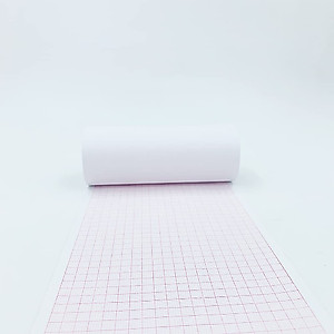 TDOU 2 Rolls Thermal Recorder Paper, Printer Paper for ECG EKG Machine/Electrocardiograph Machine ECG600G (12 Leads 3/6 Channel 110mmx20m)
