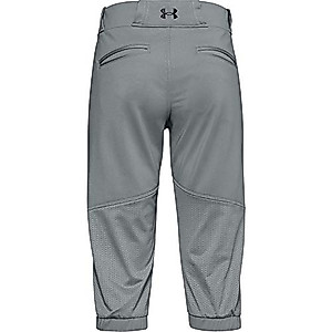 Under Armour Girls' Vanish Softball Pants , Baseball Gray (075)/Black , Youth Medium