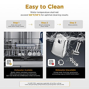 AAOBOSI Meat Grinder Electric, [3000W Max] Meat Grinder Heavy Duty with 2 Stainless Steel Blades & 4 Grinding Plates, Sausage Maker & Kibbe Kit for Home Kitchen & Commercial Using