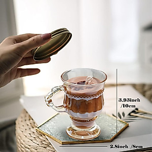 LPUSA Iced Coffee Candle Scented Natural and Organic Soy Wax Candle Mug Candle for Aromatherapy, Meditation, Home Decor, Brown