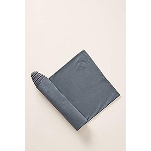 Shandali Hot Yoga Towel - SUEDE - 100% Microfiber, Super Absorbent, Bikram Yoga Mat Towel - Exercise, Fitness, Pilates, and Yoga Gear - Gray 26.5" x 72"