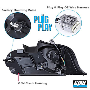 CPW Tail Lights Euro Style Compatible with 2015 2016 2017 2018 2019 2020 2021 2022 Ford Mustang LED Tail Lights Rear Lamps Sequential Plug & Play (Clear)