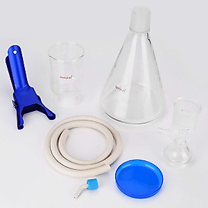 stonylab Borosilicate Glass Filtration Apparatus, Vacuum Filter Kit with 1000ml Filtering Flask