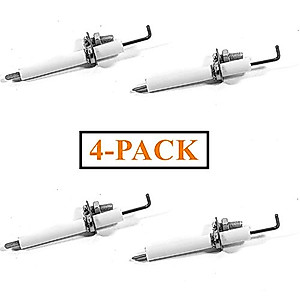 BBQ Future Exact Durable Igniter Kit Replacement for CharGriller, Cuisinart and Others Gas Grill Models with 4-Pcs Ceramic Electrode and 4-Pcs Ignitor Wire