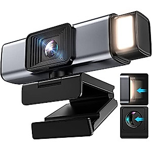 GUSGU 1440P Quad HD Webcam with Microphone, G940 Web Camera Privacy Protection, USB Computer Camera for MacBook/Laptop/Desktop, PC Streaming Camera