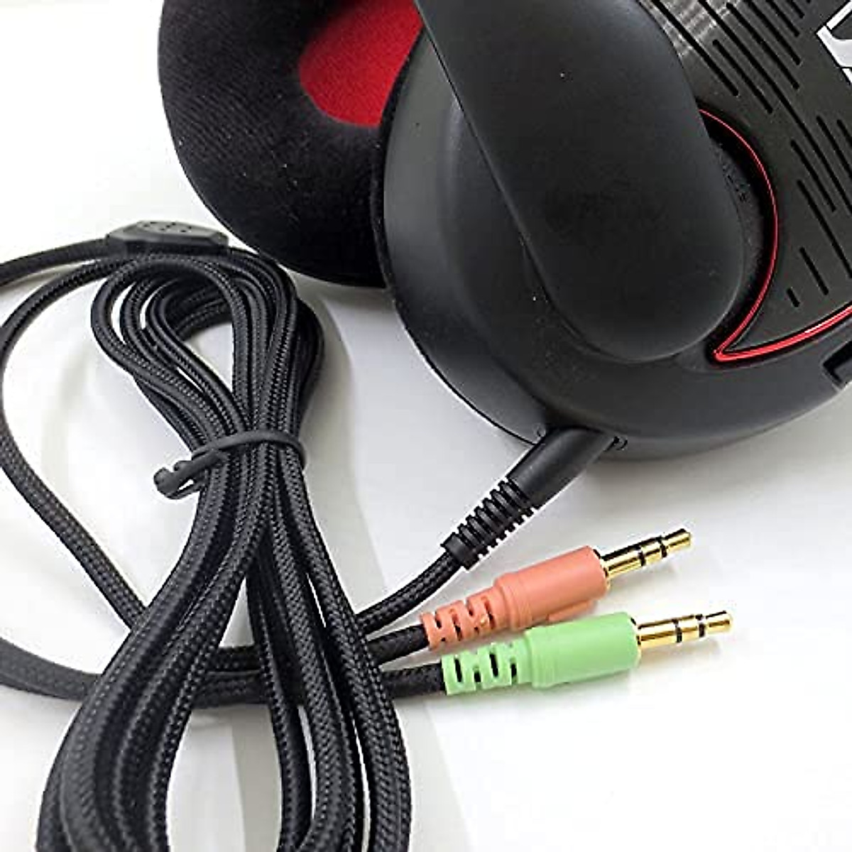 Alitutumao Replacement Aux Cable Aux Cord Compatible with Sennheiser Game ONE, Game Zero, PC 373D, GSP 350, GSP 500, GSP 600 Gaming Headset to Xbox One PS4 PC and Smartphones