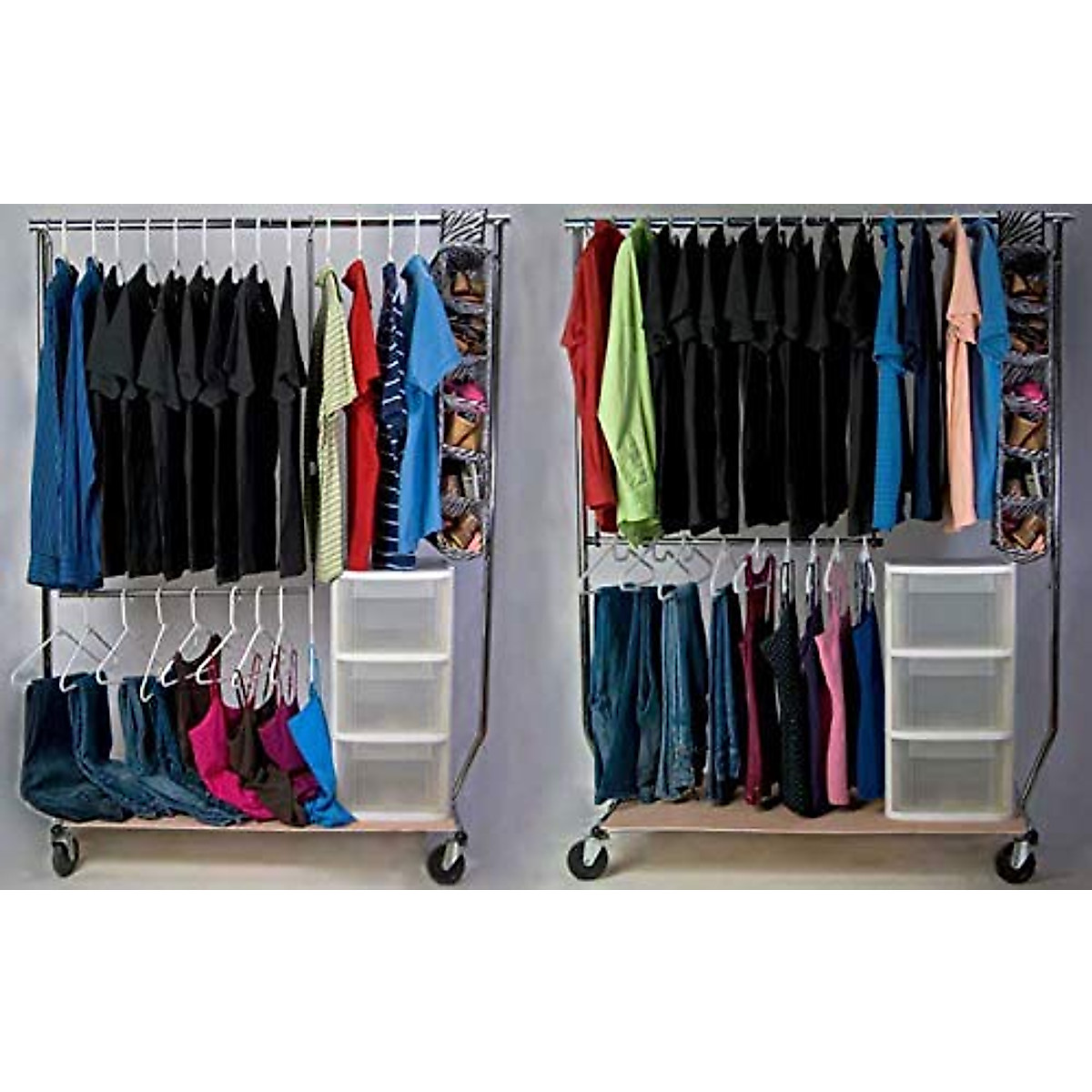 Higher Hangers Classic Short Neck Design Heavy Duty Slim Plastic Space Saving Clothes Hangers- 40 Pack - Create Extra Closet Space, Non-Slip, Durable, Practical, and Versatile Closet Organizer (White)