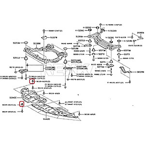 Rexka 20pcs Front Bumper Support Splash Shield Under Cover Nylon Nut Grommet M5.5 Screw 90189-06193 for Toyota Lexus