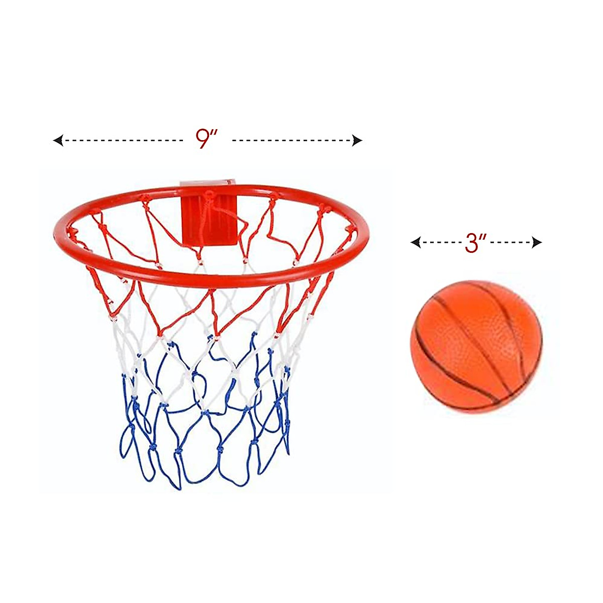 ArtCreativity Over-The-Door Hanging Basketball Hoop Game – Includes 1 Mini Basketball & 1 Net Hoop – Easy Setup Design for Home, Office, or Bedroom – Fun Gift for Boys, Girls, Toddlers, & Adults