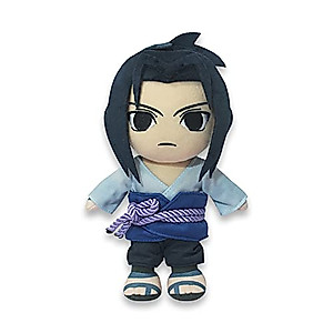JUST FUNKY Naruto Shippuden Plush | Naruto Plush | 9” Tall Collectible Anime Plush | Sasuke Uchiha Action Figure Plush | Plush Pillow for 14+ | Ideal for Naruto Merch | Officially Licensed