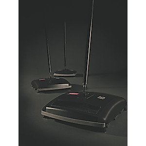 Rubbermaid Commercial Executive Series Brushless Mechanical Carpet Sweeper, Galvanized Steel, Black, FG421588BLA