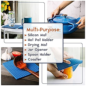 BTaT- Trivets for Hot Pots and Pans, 2 Pack, Trivets, Silicone Trivet, Hot Plate Holder, Trivets for Hot Dishes, Hot Pot Holder, Silicone Trivet Mat, Silicone Trivets, Trivet Set