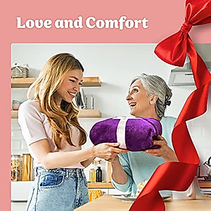 ButterTree Fleece Throw Blanket, Purple Gifts, Lightweight Blanket for Couch, Sofa, Bed, Camping, Traveling - Super Soft Cozy Microfleece Blanket - 65" x 50" (Purple)