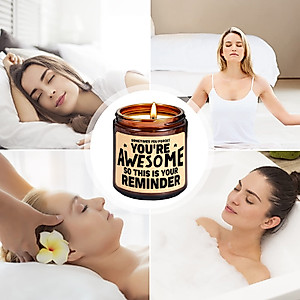 JOLIMENT Scented Candles Gifts for Women - Inspirational Gifts, Cheer Up Gifts for Her, Him - Gag Gifts for Friend, Coworker, Congratulations, Graduation, Passed Exam, New Job Gifts, Mothers Day Gifts