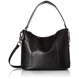 Steve Madden womens Boho Bucket Hobo Bag, Black, One Size US