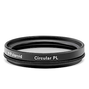 Polaroid Optics 55mm Multi-Coated Circular Polarizer Filter [CPL] For ‘On Location’ Color Saturation, Contrast & Reflection Control– Compatible w/ All Popular Camera Lens Models