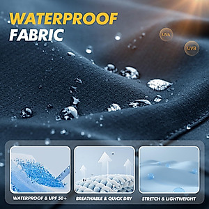 Ally Mens Mountain Bike Shorts 4D Padded Bike Shorts Baggy Cycling Biking Bicycle Biker Shorts Loose-fit with 6 Pockets (Indigo, Large)