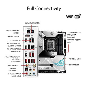ASUS ROG Maximus Z690 Formula(WiFi 6E)LGA1700(Intel 12th Gen)ATX Water cooling gaming motherboard(PCIe 5.0,DDR5,20+1 power stages,LiveDash 2”OLED,5xM.2,2xThunderbolt 4,PCIe 5.0 Hyper M.2 Card bundled)