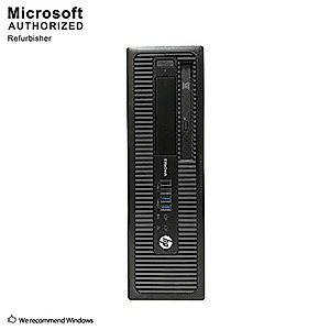 HP EliteDesk 800 G1 SFF High Performance Business Desktop Computer, Intel Quad Core i5-4590 upto 3.7GHz, 16GB RAM, 1TB HDD, 256GB SSD (boot), DVD, WiFi, Windows 10 Professional (Renewed)