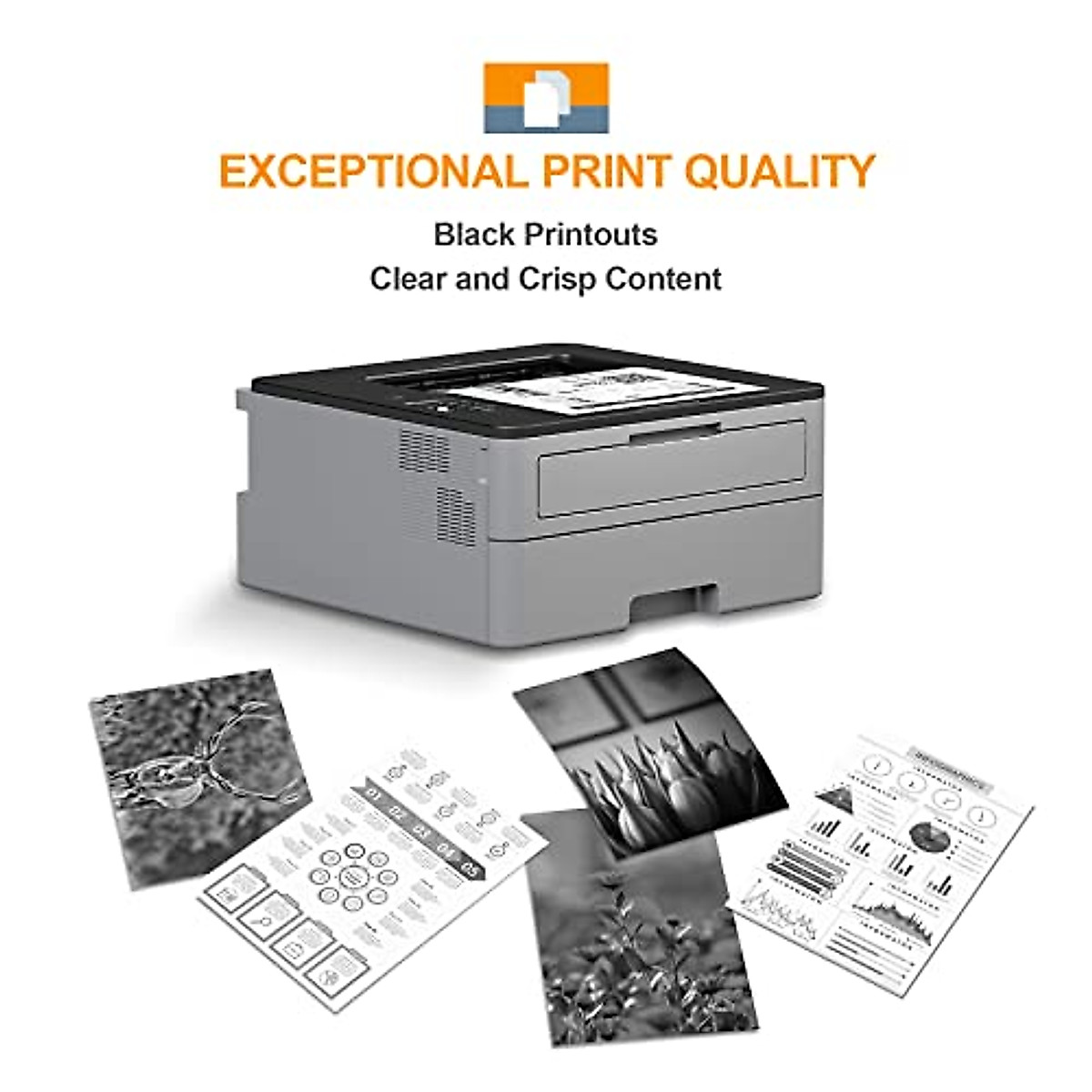 VAMTAY Compatible Toner Cartridge Replacement for Brother TN760 TN-760 TN730 TN-730 for MFC-L2710DW HL-L2395DW DCP-L2550DW HL-L2350DW Printer (2P Black)