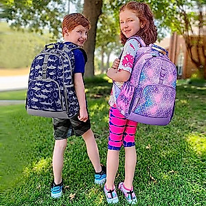 Choco Mocha 17inch Shark Backpack + Lunch Bag