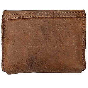 Hide & Drink, Rectangular Cash Holder, Earphone Pouch, Card Case, Vintage Pouch, Everyday Accessories, Full Grain Leather, Handmade, Bourbon Brown