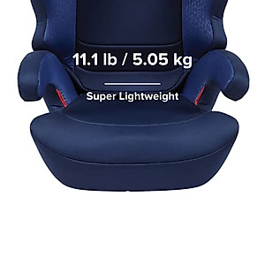 Diono Everett NXT High Back Booster Car Seat with Rigid Latch, Lightweight Slim Fit Design, 8 Years 1 Booster Seat, Blue