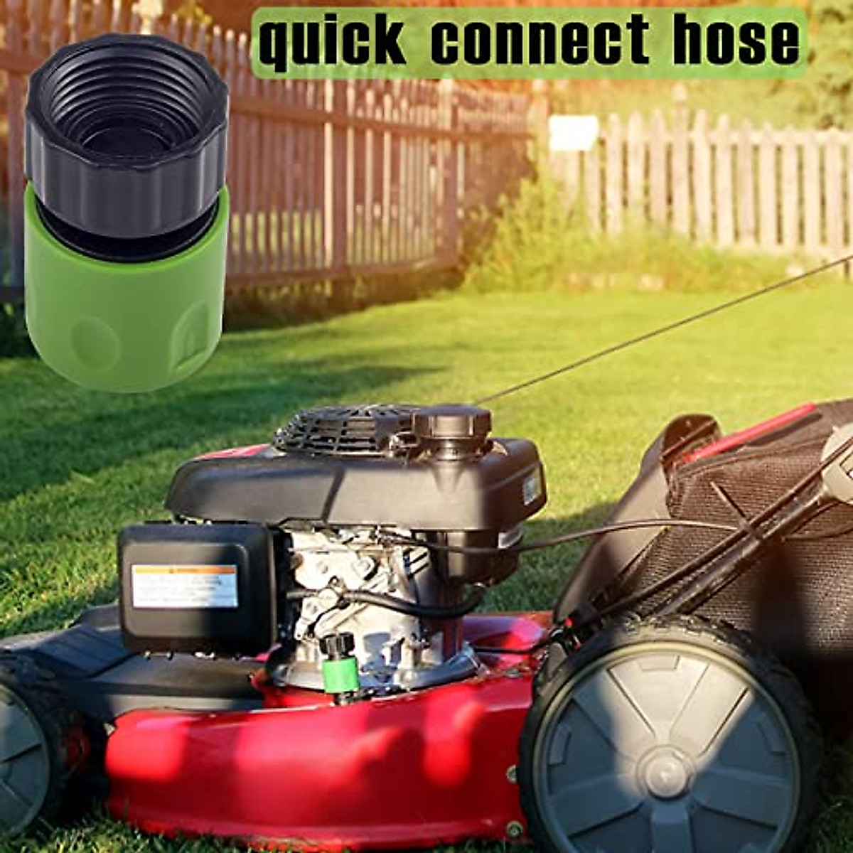 Llewyn Lawn Mower Wash Connector,Quick Connect Lawn Mower Deck Wash Port Hose Adapter(3 Pcs) Compatible with Cub Cadet,Troy-Bilt,MTD,Craftsman Lawn Mower Tractor