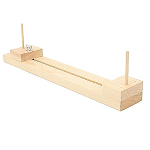 Keenso Wood Jig Bracelet Maker Adjustable Length Paracord Jig Bracelet Maker DIY Wristband Rope KnotFixing