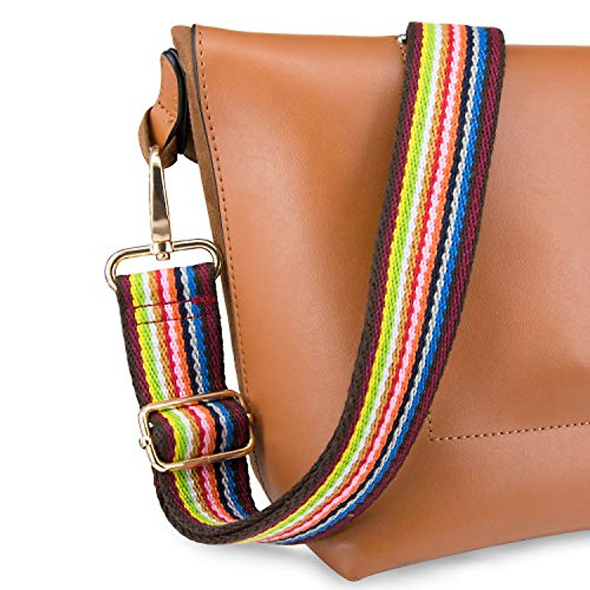 Wolven Adjustable Purse Strap Replacement Crossbody Shoulder Strap for Handbag Laptop Bag Etc - (Multicolor)