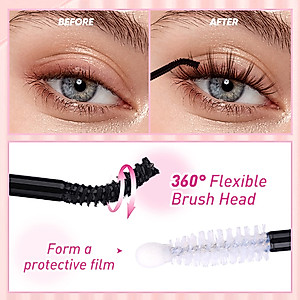 Cluster Lashes Glue for Eyelash Extensions Individual Bond and Seal Lashes Glue Strong Hold 72 Hours Eyelashes Glue Waterproof Clump-Resistant Lash Glue Mascara