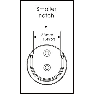 QCAA Extra Heavy Duty Premium Solid Brass Closet Pole Socket Set, 1-1/2 inch, with Stainless Screws, Satin Nickel, 2 Pairs, Made in Taiwan