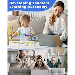 KOKODI Toddler Toys - Talking Flash Cards for Boys 2 3 4 5 Year Old Birthday Gifts, Autism Speech Therapy Toys for Autistic Children, Learning Toys with 224 Sight Words for Kids, Montessori Toys