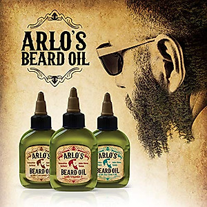 Arlo's 99% Natural Original Beard Oil, Pro-growth Growth Enhancer, 2.5 Fluid Ounce