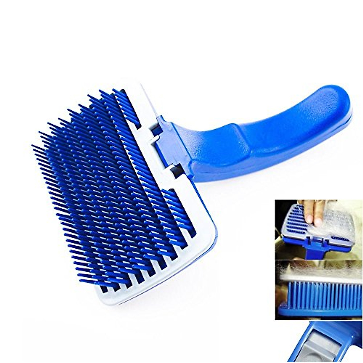 New Pet Dog Cat Grooming Self Cleaning Slicker Brush Comb Shedding Tool Hair Fur by Pet Brushes