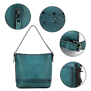 Womens Purses and Handbags Genuine Leather Purse Tote Shoulder Hobo Bag for Women MWG03-G9067TQ